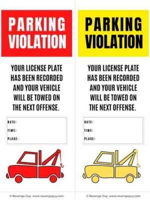 Free Parking Ticket Download Printable Prank | Advice, Revenge and ...