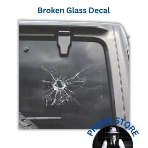 Broken Glass Decal | Prank Products by Revenge Guy